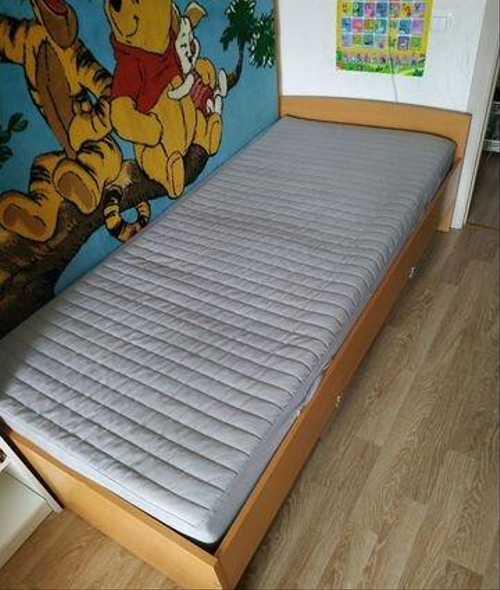 Две кровати IKEA vinje, матрас 200х160