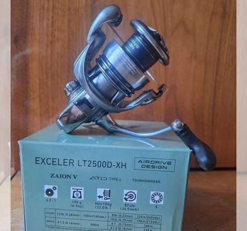 Катушка daiwa exceler lt 2500