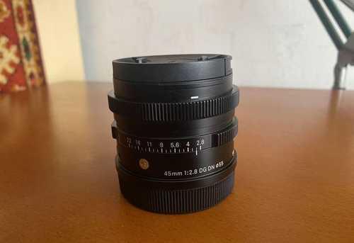 Объектив Sigma AF 45MM F/2.8 DG DN, L-mount