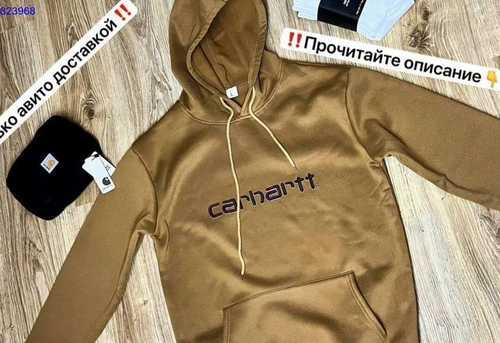 Худи Carhartt коричневая на флисе новая