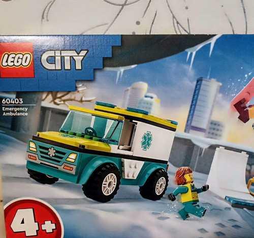 Lego City 60403 Скорая помощь и сноубордист