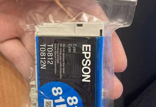 Картридж epson Cyan T0812 оригинал