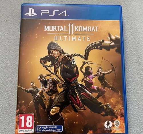 Диск на ps4 Mortal Kombat 11 Ultimate