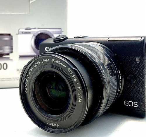 Canon eos M200 с объективом canon EF-M15-45