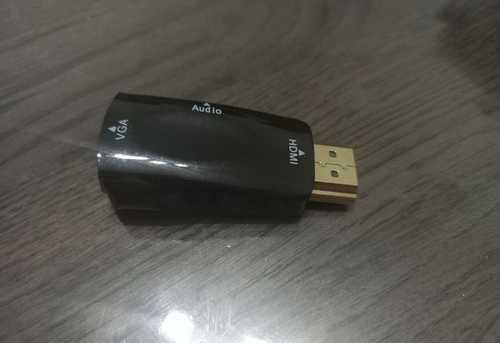 Переходник с hdmi на vga и audio