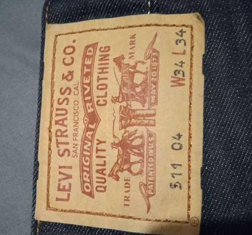 Джинсы мужские levis 511 slim