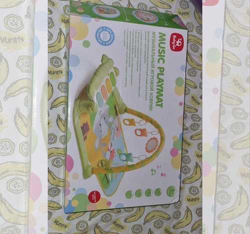 Развивающий коврик babygo music playmat