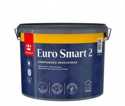 Краска Tikkurila Euro Smart 2 белая основа А 9 л
