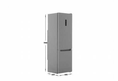 Холодильник indesit. No Frost. 196 см. Серебристый