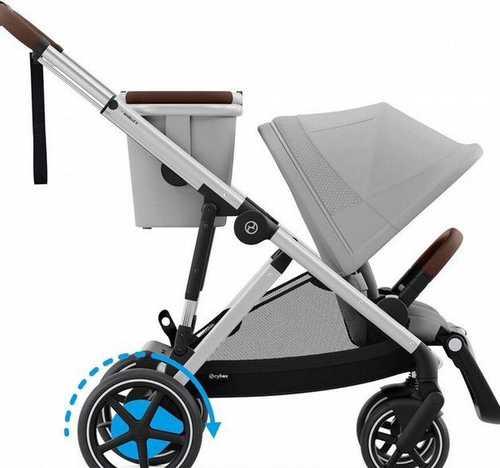 Прогулочная коляска Cybex e-Gazelle S серая