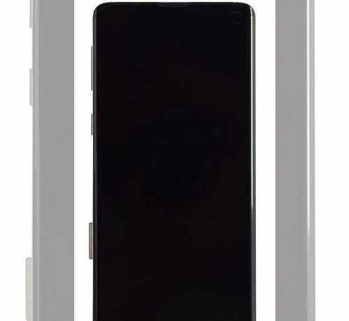 Дисплей Samsung SM-G973FD серебро+рамка Orig