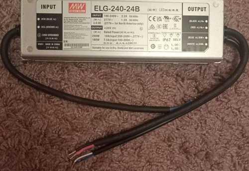 ELG-240-24B, AC/DC LED, 24В,10А,240Вт,IP67