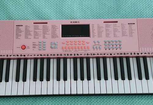 Синтезатор Attivio OC-K288-CL розовый 61 клавиша