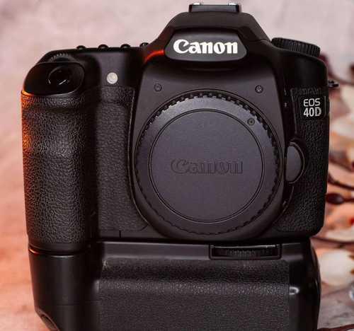 Canon EOS 40d body c батарейным блоком