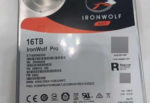 16 тб Жесткий диск Seagate IronWolf Pro ST16000NE0