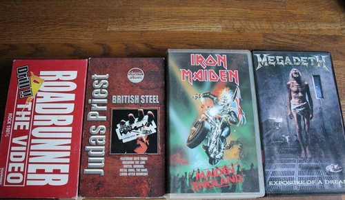 Кассеты Vhs Megadeth Iron Maiden Judas Priest