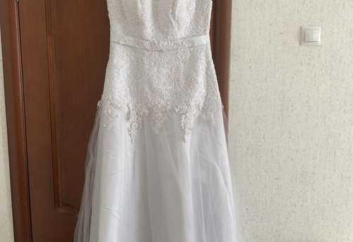Свадебное платье новое 52
