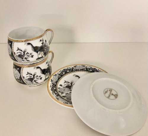 Две кофейные пары для эспрессо royal porcelain