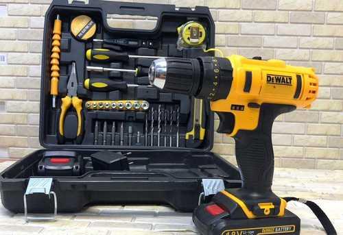 Шуруповерт ударный Dewalt 18V с набором