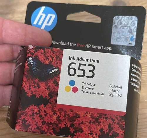 Картридж hp 653 цветной