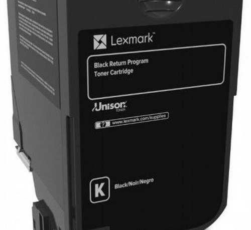 Картридж Lexmark 74C5HKE с тонером черного цвета в