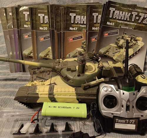 Танк Т-72 на радиоуправлении от деагостини