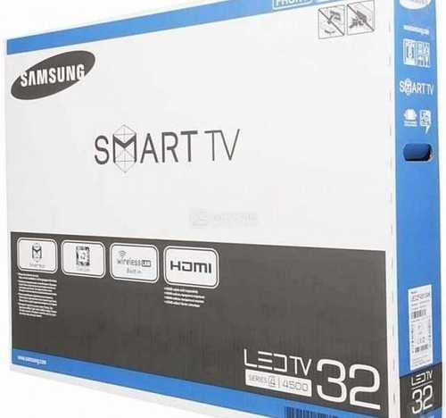 Белого цвета SmartTV Samsung 32"81см Wi-Fi YouTube