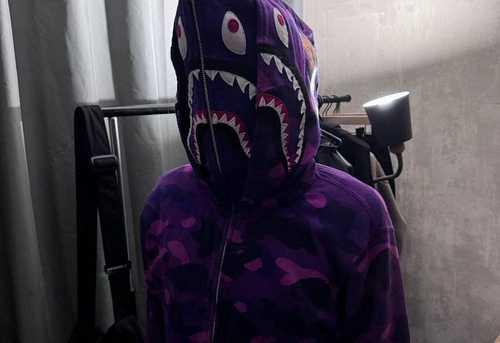 Зип худи bape shark