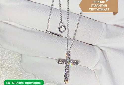 Graff крест с бриллиантами 1,48ct