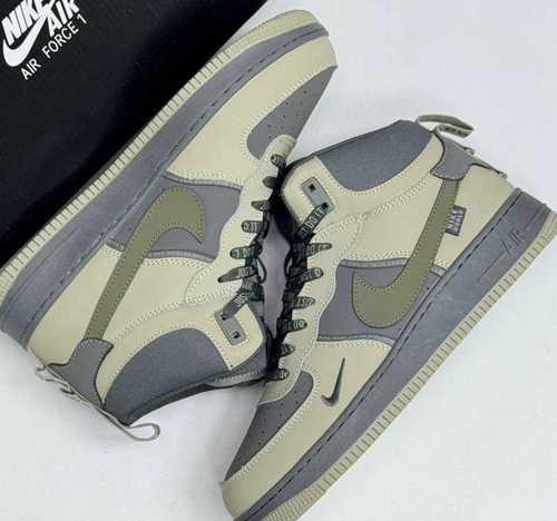 Кроссовки Nike AIR Force 1 mid с мехом