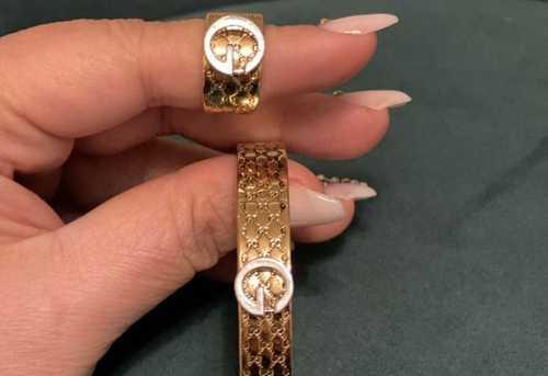 Комплект браслет кольцо Gucci