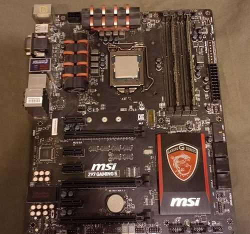 Msi z97 gaming 5   CPU  RAM  SSD