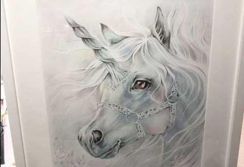 Картина Интерьерная Мифическая лошадь- Единорог