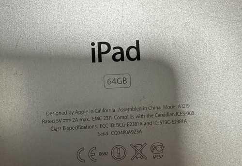 iPad A1219 64 гб б/у