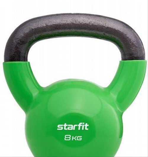 Гиря виниловая starfit DB-401 8 кг, зеленый