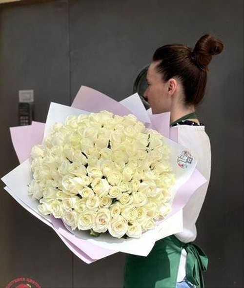 Белые розы Крым, цветы с доставкой
