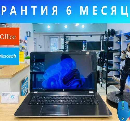 17.3" Ноутбук HP SSD RAM 8 GB с гарантией