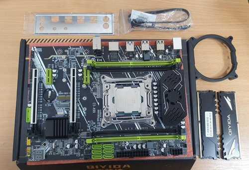 Комплект мат плата qiyida(4 кан) +2667v4+16gb ddr4