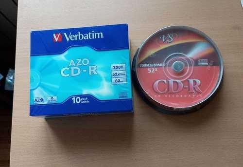 Болванки verbatim Azo cd-r и VS 700 mb 52x 80 min