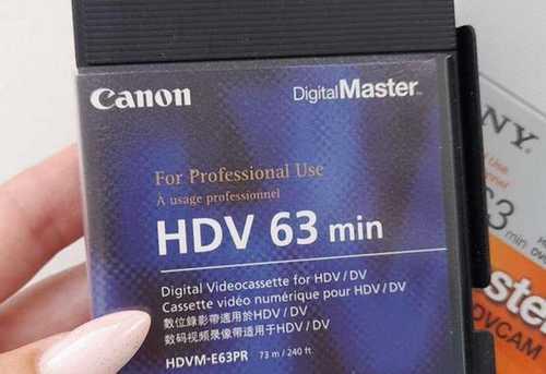 Canon видеокассета HDV 63 min Япония