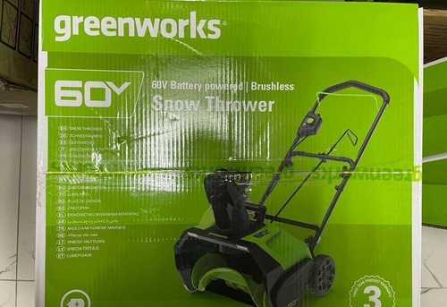 Greenworks GD60PST 60V аккумуляторный снегоуборщик