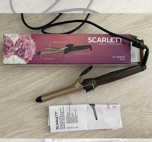 Плойка щипцы для завивки Scarlett sc-hs60676