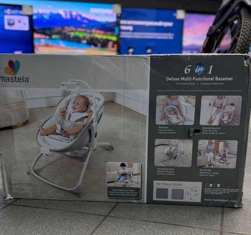 Люлька баунсер mastela 6в1