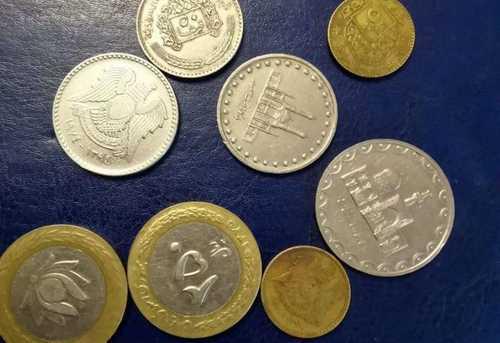 Монеты Иран, Сирия, Египет, Алжир,Эфиопия (лев)