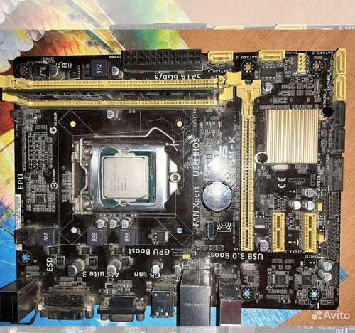 Комлпет Asus B85M-K+Intel Xeon E3 1220v3+8Gb DDR3