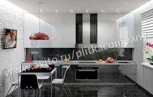 Керамогранит мрамор черный 40х40 MR глазурь Marble