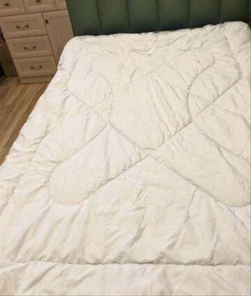 Одеяло теплое Белое Эвкалипт антиаллергенное 1,5