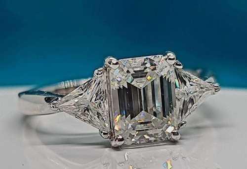 Кольцо с бриллиантами (муассанитами) 3Карата