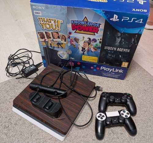 PS 4 slim 1tb 12.0   2 джойстика   док   камера