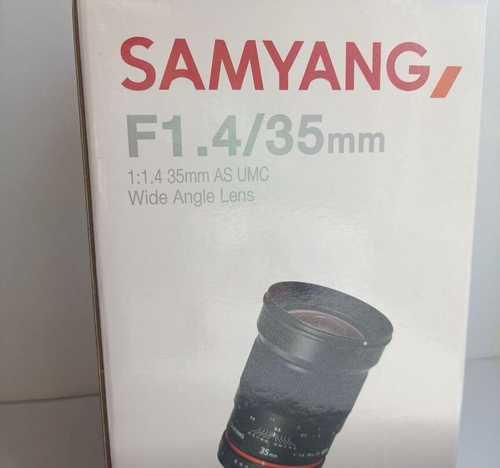 Samyang 35mm F1.4 for Sony E как новый